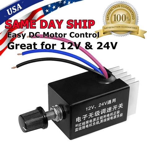 Dc 12v 24v Motor Speed Controller Switch Car Truck Fan Heater Control Defroster Ebay