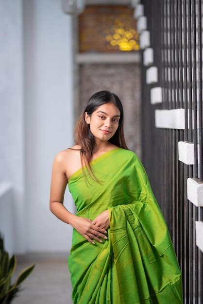 Premium Photo Beautiful Girl In Saree