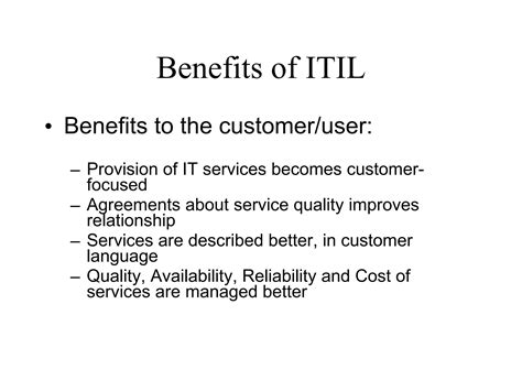Itil Introduction Ppt It And Internet Support Internet