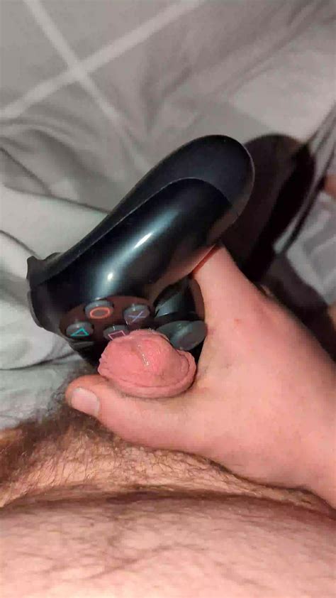 Cumming On PS4 Controller ThisVid Com