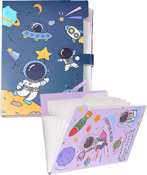FunBlast Space Theme A Paper File Folder With Button Lock Pack Of Pcs Space Theme
