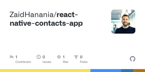 Github Zaidhananiareact Native Contacts App