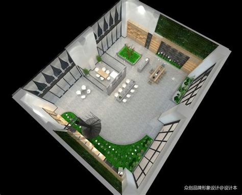 户外展厅效果图 配图网