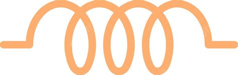 Inductor Icon Vector Image Outline Solenid Concept Vector Outline Solenid Concept Png And