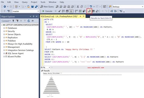 Print Christmas Tree In Sql Server Sql Bi Tutorials