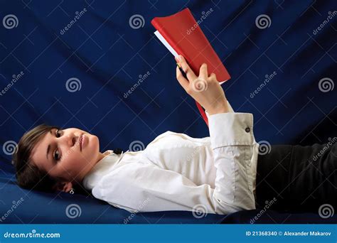 Woman With Notebook Close Up Stock Photo Image Of Notebook Sofa 21368340