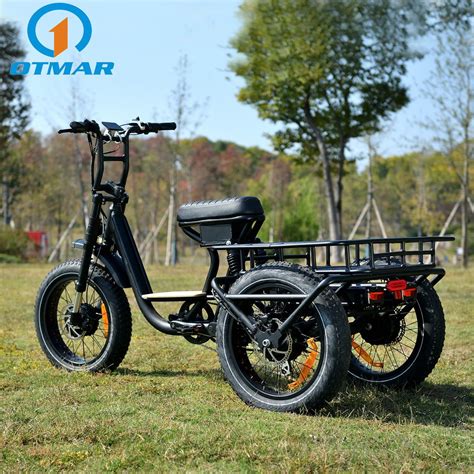 New Arrived All Wheel Drive 3 Motor Cargo Electric Tricycle Trike