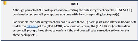 Retrospect Knowledge Base Retrospect Virtual Data Integrity Check