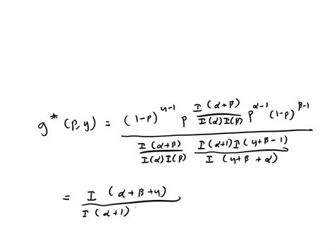 Solvedbeta Binomial Distribution And Bayes Prior Distribution