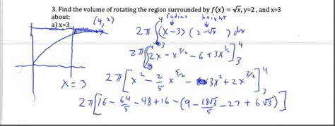 [12th Grade Math Ap Calculus Ab Shell Method] How Did He Get Radius