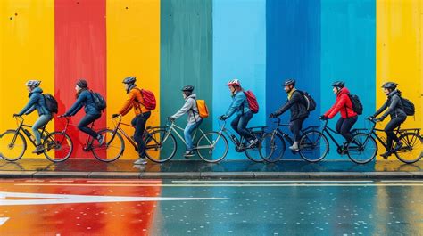 Premium Photo Active Commuting Promote Background