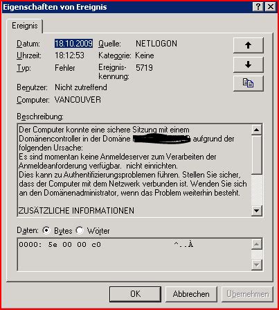 Netlogon Fehler Auf Server Nicht DC Onprem Wtf