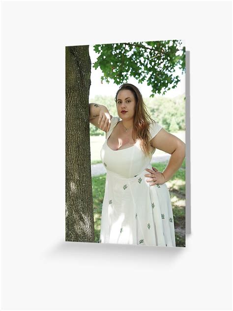 Plus Size Models Busty Bbw Sexy Boobs Greeting Card For Sale By