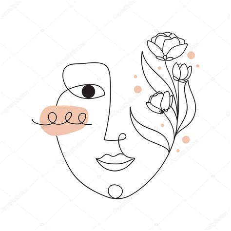 Dibujo De Línea Continua única De La Mujer De Cuerpo Abstracto Bastante