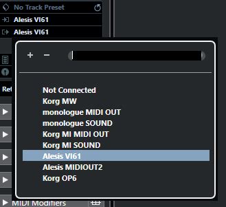 MIDI Signal From A Track To A Keyboard S MIDI OUT Port Cubase Steinberg Forums