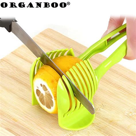 1pcs Kitchen Tomato Lemon Cutter Utensilios De Cozinha Assistant Lounged Shreadders Slicer