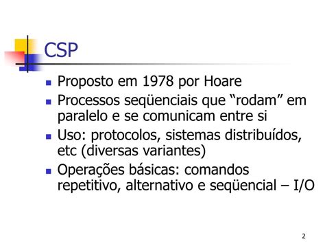 Ppt Communicating Sequential Processes Csp Powerpoint Presentation
