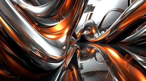 Premium Photo 3d Rendering Of A Modern Metal Sculpture With Smooth Curves And A Shiny