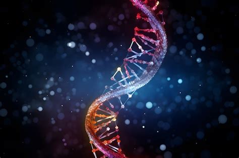 Premium AI Image DNA Helix Intertwined With Binary Code Strands