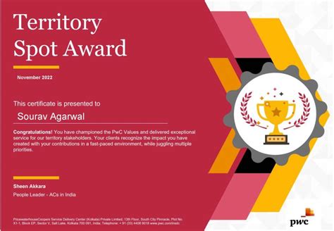 Sourav Agarwal On Linkedin Pwcproud Pwcrecognition