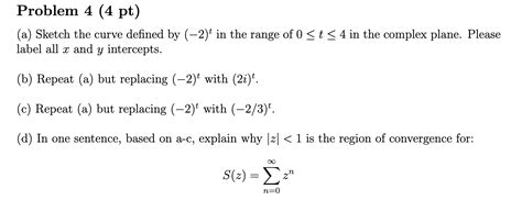 Solved Problem Pt A Sketch The Curve Defined By Chegg