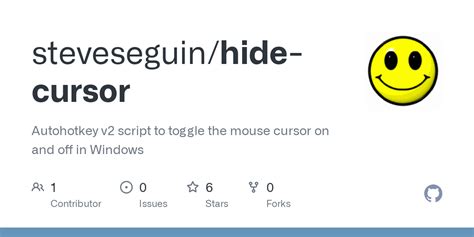 Hide Cursorhidecursorahk At Main · Steveseguinhide Cursor · Github