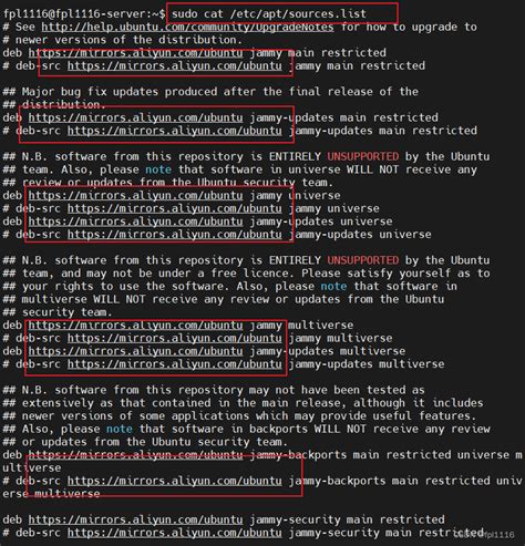 【ubuntu Server 22043 Lts Server 替换阿里云系统镜像源】ubuntu Server源 Csdn博客