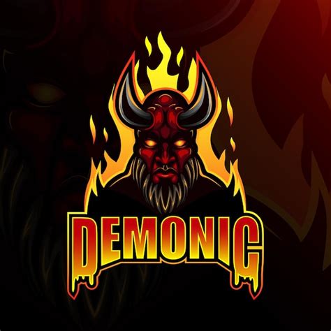 Premium Vector Demonic Logo