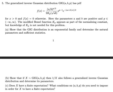 5 The Generalized Inverse Gaussian Distribution