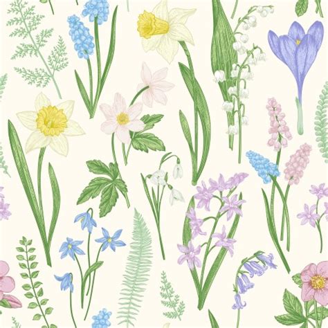 Beautiful Seamless Pattern With Nude Watercolor Vector Image