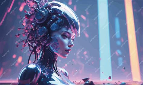 Premium Vector 3 D Rendering Robot In Futuristic Style3 D Rendering Robot In Futuristic