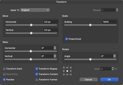 Is There A Way To Transform Rotate Shapes But With An Offset VectorStyler