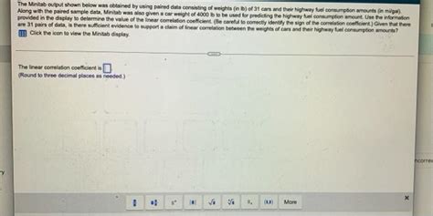 [solved] The Minitab Output Shown Below Was Obtained By Us