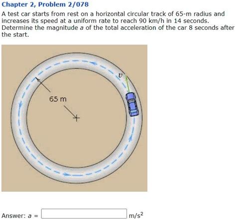 Solved Chapter 2 Problem 2 078 A Test Car Starts From Rest On