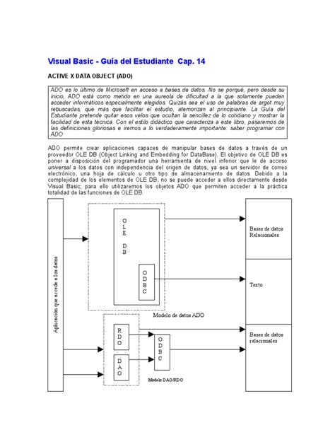 Capitulo 14 Visual Basic Pdf Active X Data Objects Objeto Informática