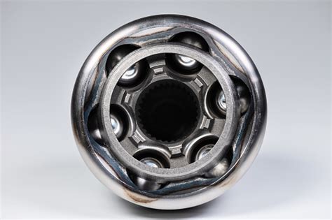 회색 배경에 새로운 Cv 조인트의 클로즈업 자동차 서스펜션 부품 관절에 대한 스톡 사진 및 기타 이미지 관절 강철 공 스포츠 장비 Istock