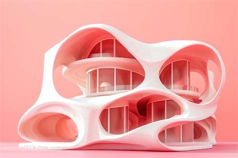 Premium Photo 3d Illustrations Of Fluid Architecture Design