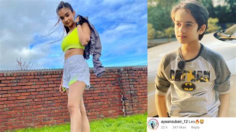 Anushka Sen Shares A Super Hot Photo In Green Sports Bra And Denim Shorts
