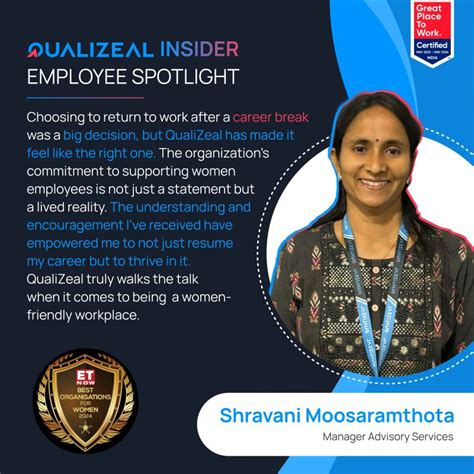 Qualizeal On Linkedin Employeespotlight Womeninleadership Teamappreciation…