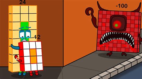 Numberblocks 12 And 24 Hiding From Devil 100 Numberblocks Fanmade Coloring Story Youtube