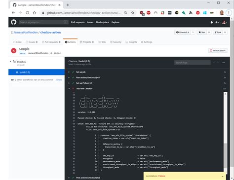 github actions checkov