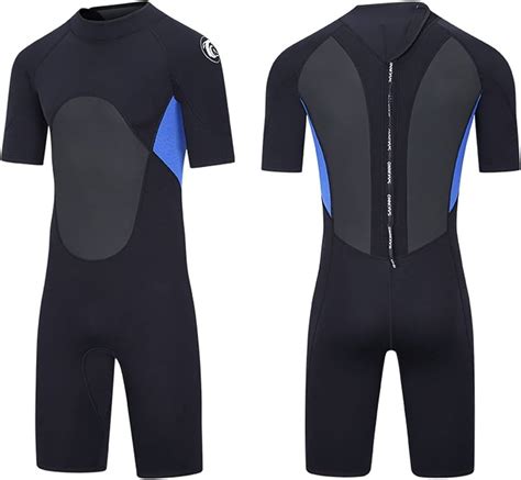 Wet Suit Mens Wetsuit 3mm Neoprene Surfing Diving Suit Short Sleeves
