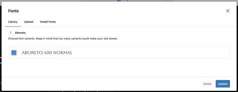Using The Wordpress Font Library On Pantheon Wordpress Configurations Guide Pantheon Docs