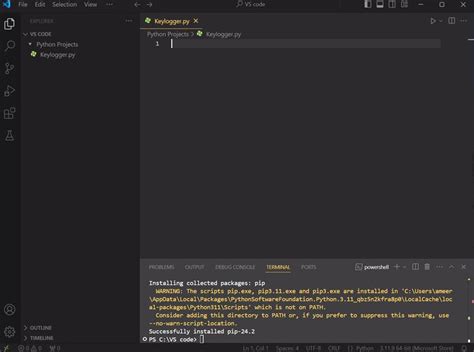 ameer nahas on linkedin python keylogger project