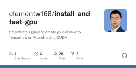 Github Clementw168install And Test Gpu Step By Step Guide To Create