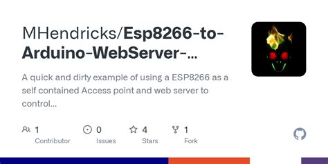 GitHub MHendricks Esp8266 To Arduino WebServer Example A Quick And