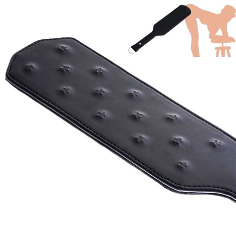 Spanking Paddle Flogger Whip Pu Leather With Spikes Sex Toys Slave