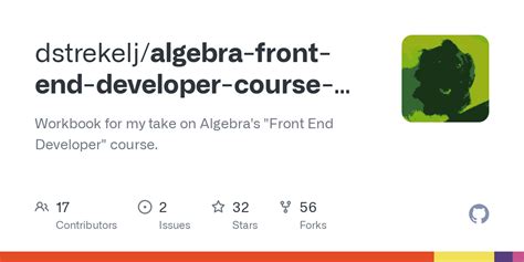 algebra front end developer course workbook readme md at master