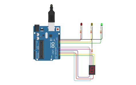 Circuit Design The Traffic Light Of My Heart Tinkercad
