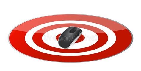 Target And Wireless Computer Mouse Stock Illustration Illustration Of